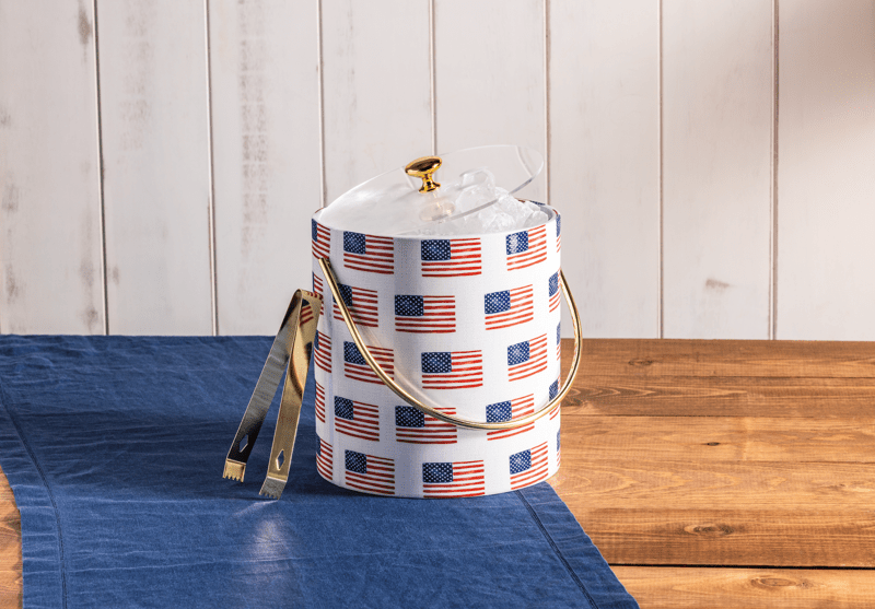 Mud Pie American Flag Ice Bucket – OhSewPeachy
