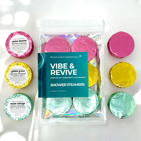 Vibe and Revive Shower Steamers 6 Pack – OhSewPeachy