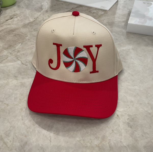 Trucker Hat- Red- Joy – OhSewPeachy